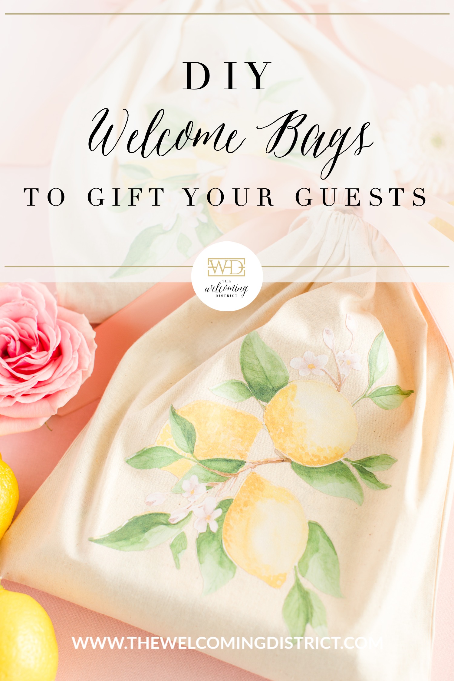 Cute Lemon Welcome Bags for Creative at Heart Attendees - The Welcoming ...