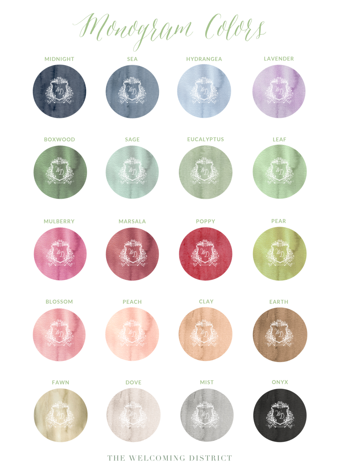 Wedding Crest Monograms - Styles, Colors, & Combinations - The ...