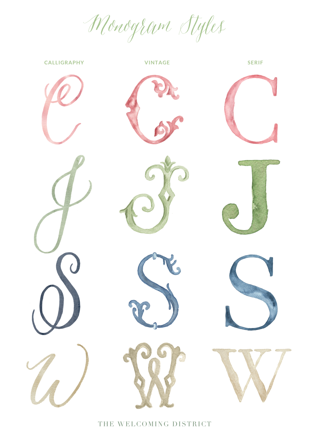 Wedding Crest Monograms - Styles, Colors, & Combinations - The ...